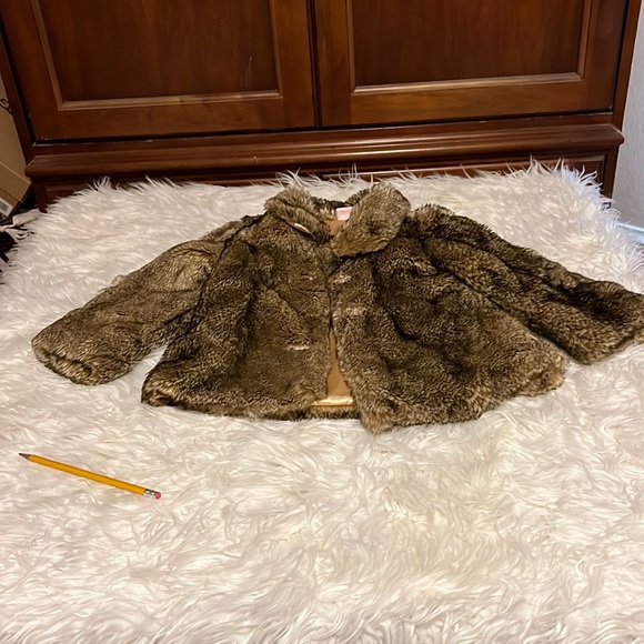 Amy Coe | Jackets & Coats | Kids 4t Faux Fur Coat Brown | Poshmark